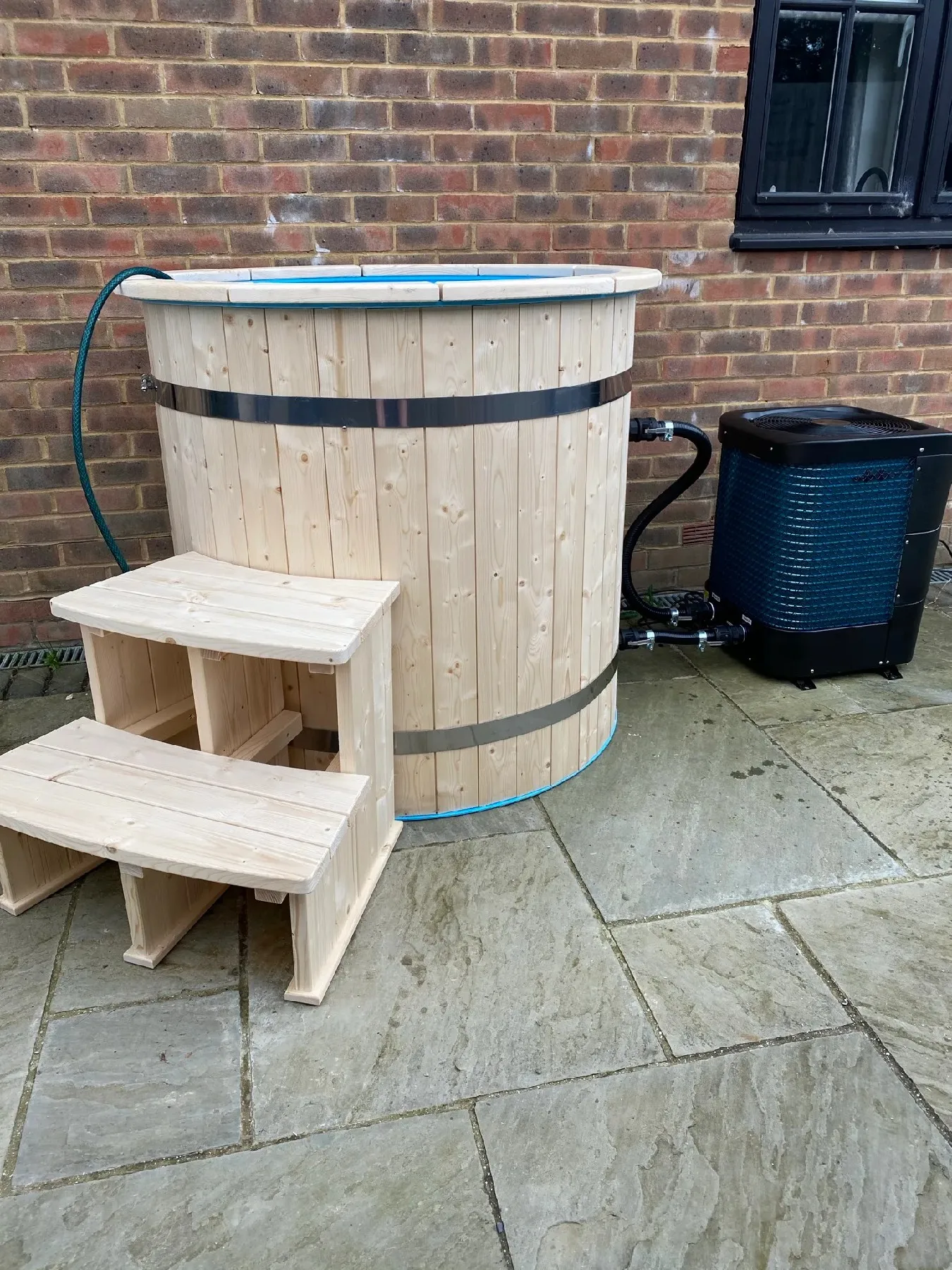 Barrel Cold Plunge Tub Ice Bath Cedar Wood Cold Plunge Ice Barrel Cold ...
