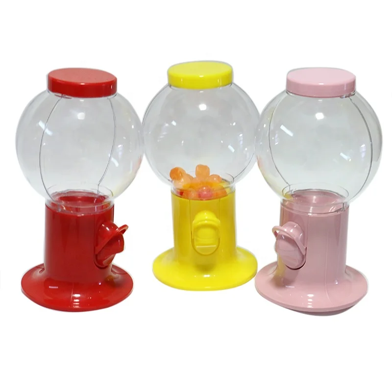 Food Grade Clear Plastic Mini Gumball Machine for Kids