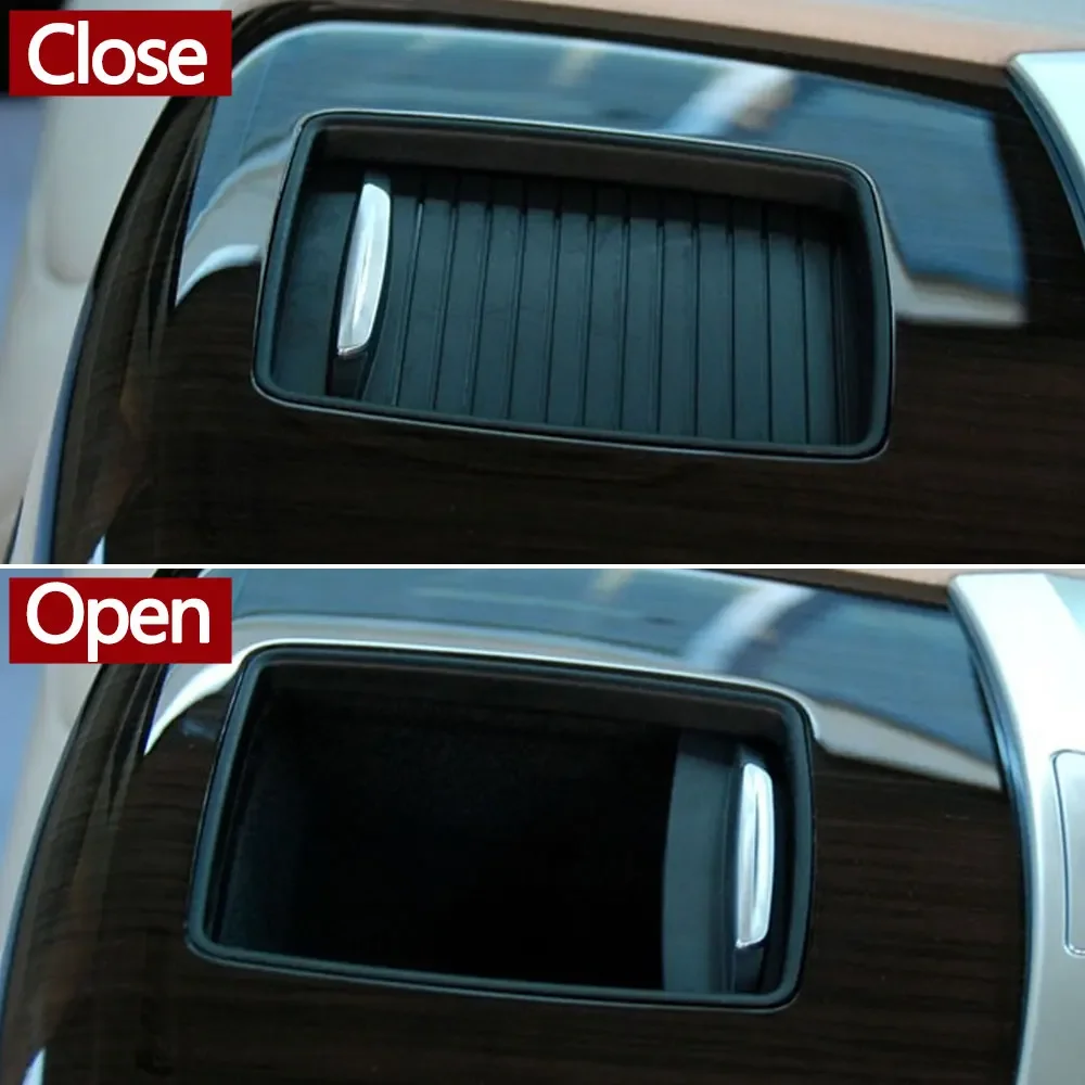 Car Rear Drink Cup Holder Rolling Curtain Cover Trim Blind Shutter For ...