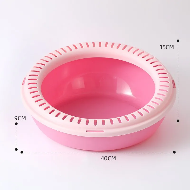 Washable Round Pets Cats Litter Boxes Plastic Wholesale Plastic Cats ...