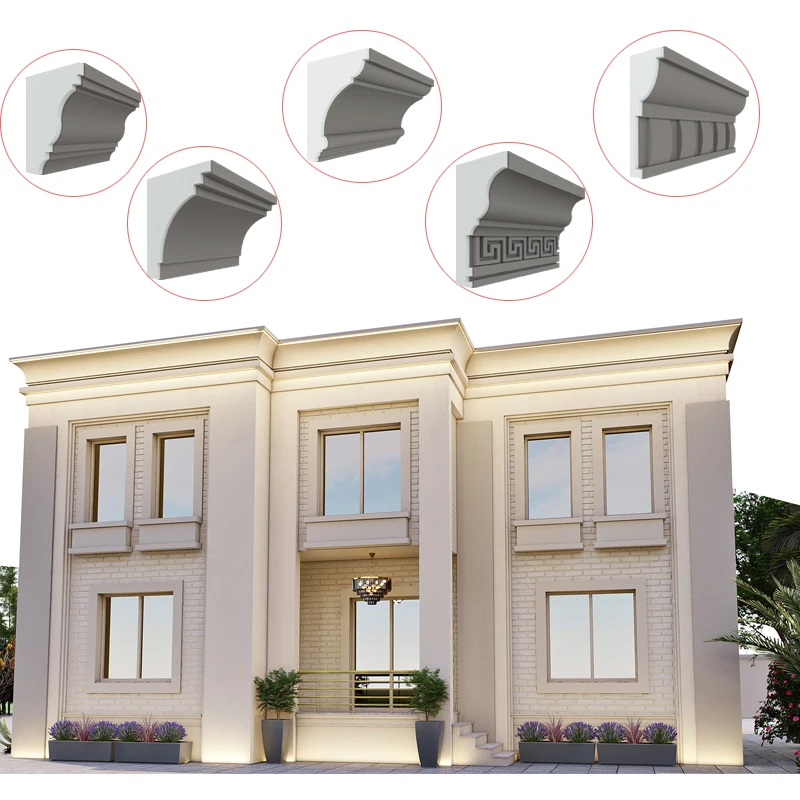 Eps Building Cornice Polystyrene Foam Moulding High Density EPS ...