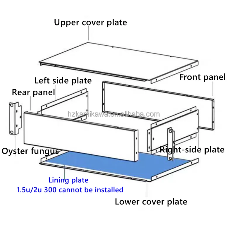 Kamikawa Custom Sheet Metal Chassis 1U 2U 3U 4U Aluminum Steel ...