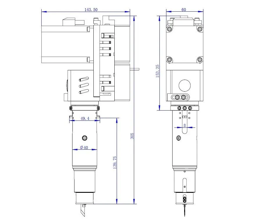 400w Powerful Electrical Tangential Oscillating Knife Tool With Air ...