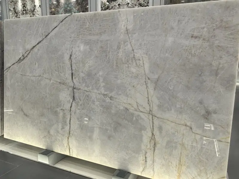 YDSTONE Natural Slabs - Translucent White Crystal Quartzite