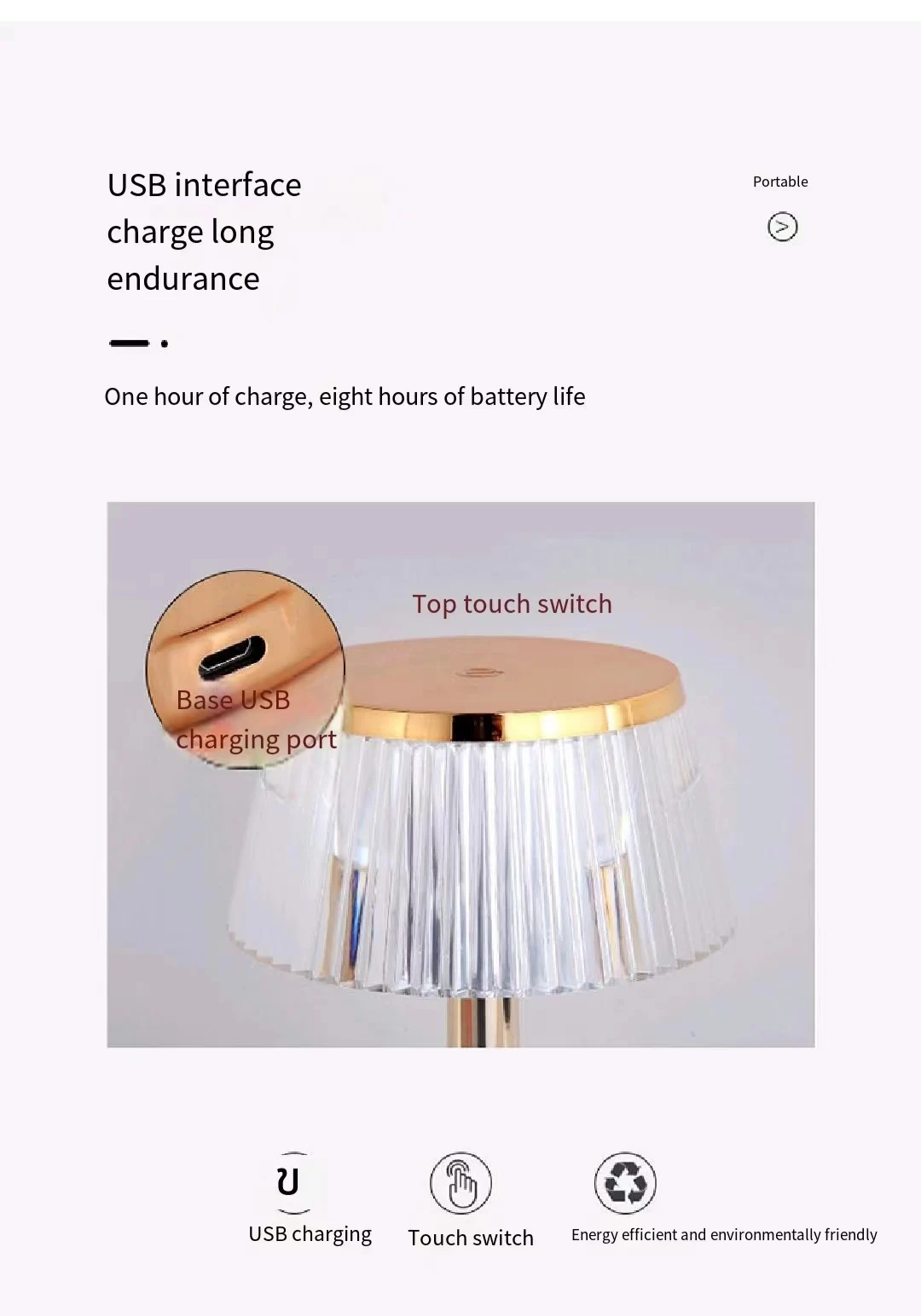 Nordic Minimalist Simple Led Home Decor Living Room Study Desk Wireless ...