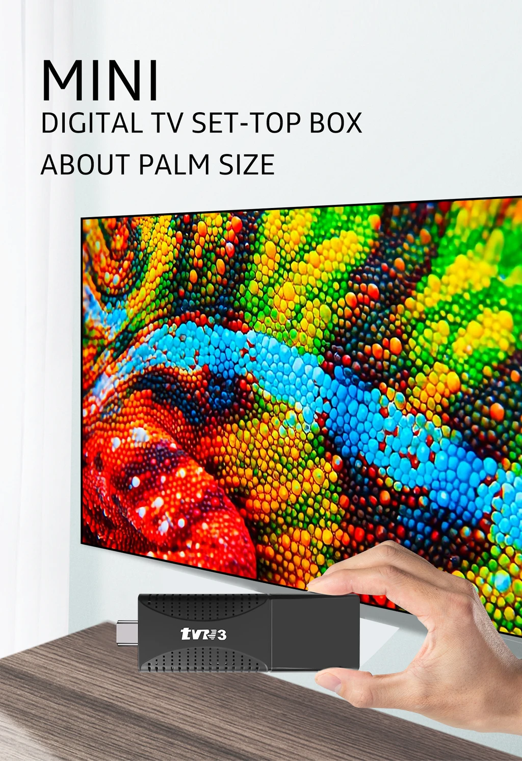 New 4K UHD TVR3 Android TV Stick - Smart IPTV Set Top Box