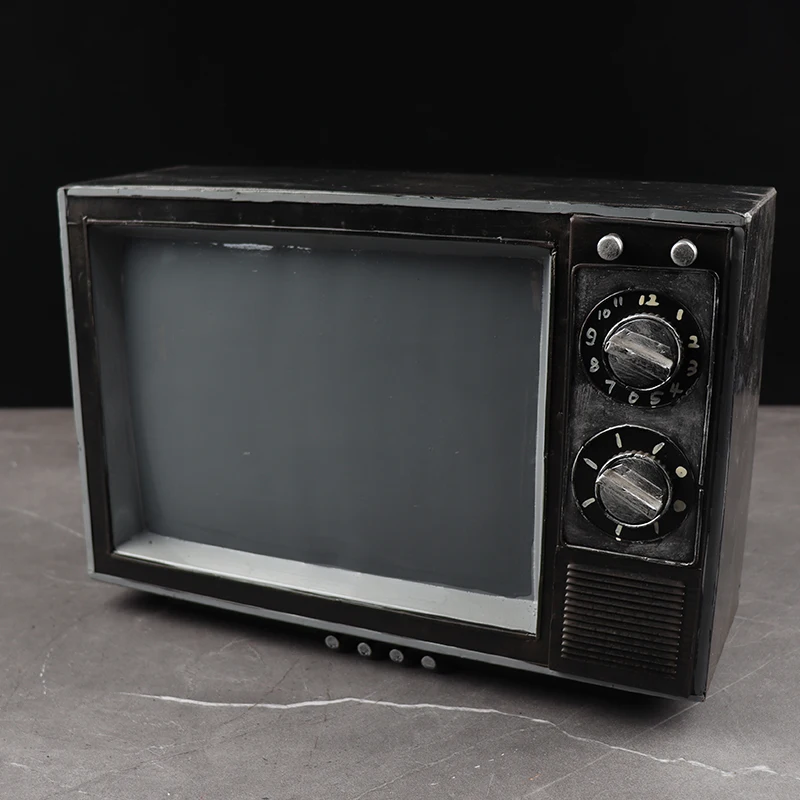 Metal Crafts Iron Classic Tv Model Metal Antique Model Television - Buy ...
