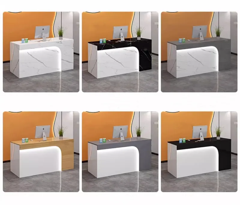 Standard Size Office Front Reception Desk Table Modern Reception Desk ...