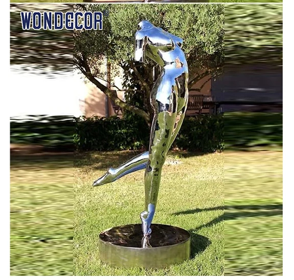 Wondecor Outdoor Garden Metal Art Women's Stainless Steel Sculpture - Buy Stainless Steel Animal ...