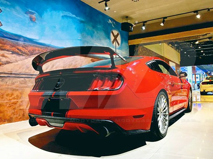 Sard Style Carbon Fiber Rear Spoiler For 2015-2018 Ford Mustang - Buy ...