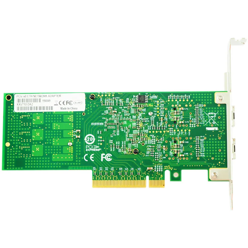 25gb Dual Port Copper Pcie V3.0 SFP28 XXV710-DA2 Network Card