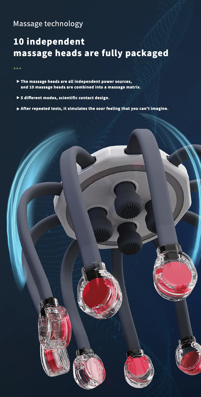 Electric Head Vibration Massager - Promotes Blood Circulation