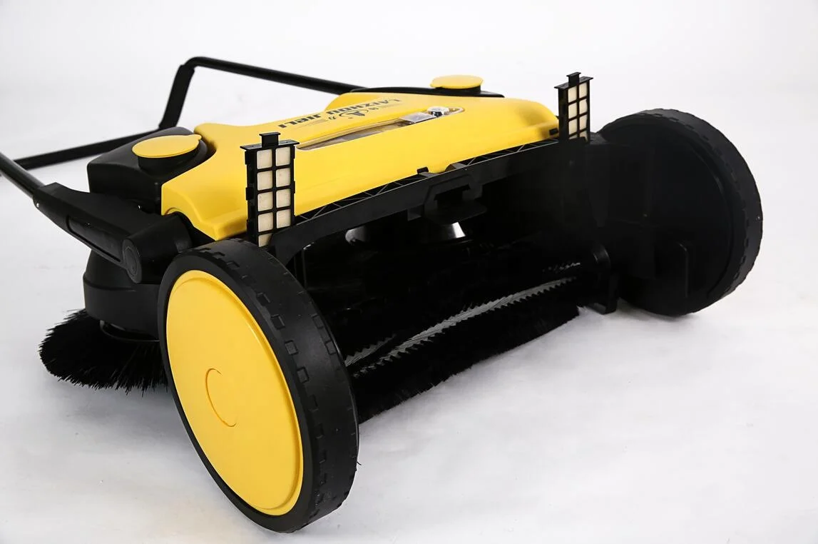 Hand Push Sweeping Road Walk Behind Floor Sweeper Street Electric ...