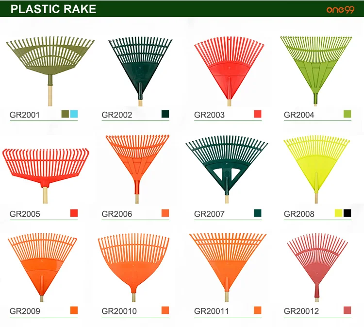 One99 15-Tine Adjustable Garden Rake - Retractable Leaf Collector for ...