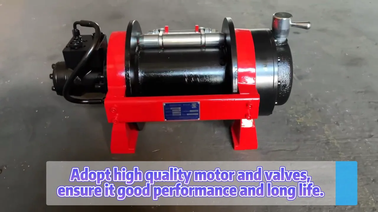 10 Ton Hydraulic Winch Hydraulic Recovery Winch Cable Pulling Winch ...