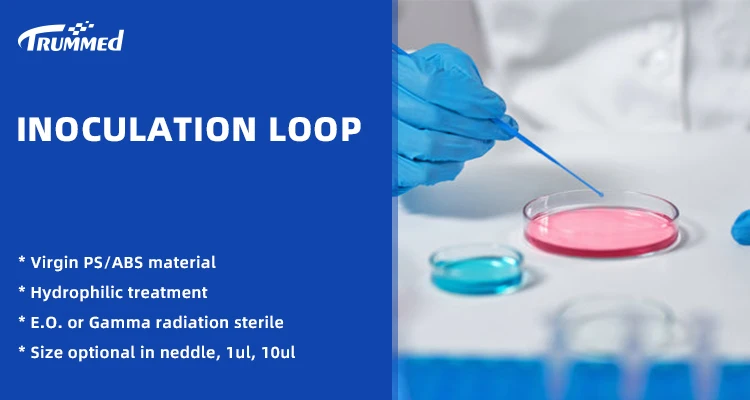 Labwares Sterile Inoculation Loop 1ul Bacteria Cell Handle Plastic ...