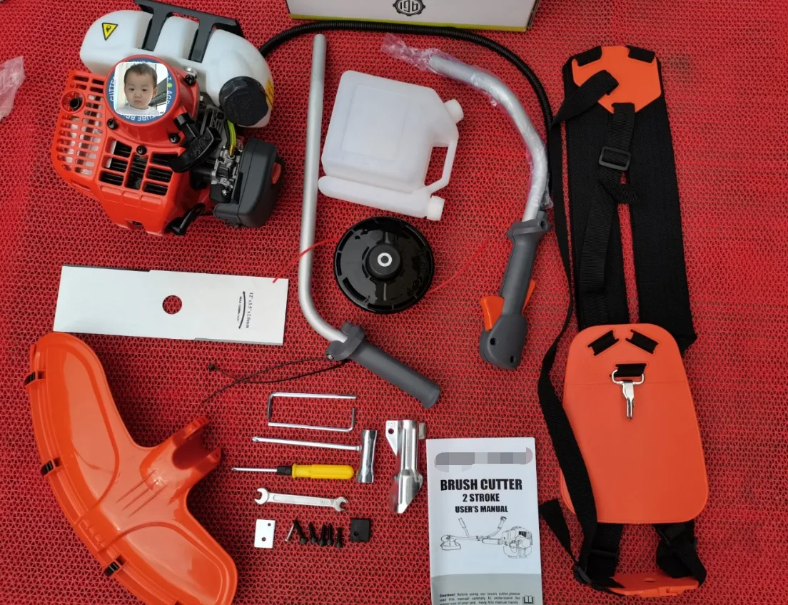 41.5cc 1.5kw 2hp Gasoline Grass Cutting Machine H143r-ii Brush Cutter ...