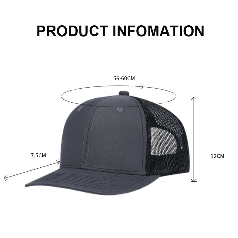 Customized Sporty Truck Driver's Cap with Embroidered Logo European and ...