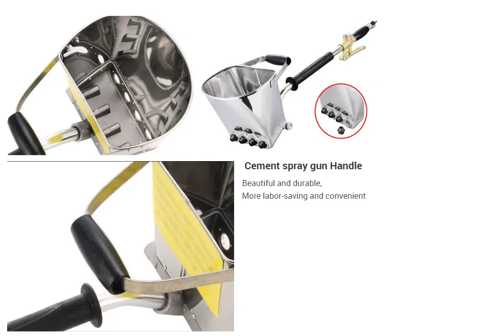 Light Weight Cement Mortar Hopper Spray Wall Sprayer Plaster Machine ...