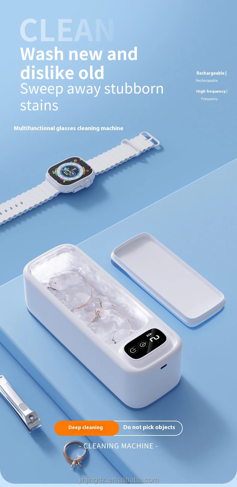 2025 New Multifunctional Ultrasonic Cleaner Electric Auto Jewelry ...