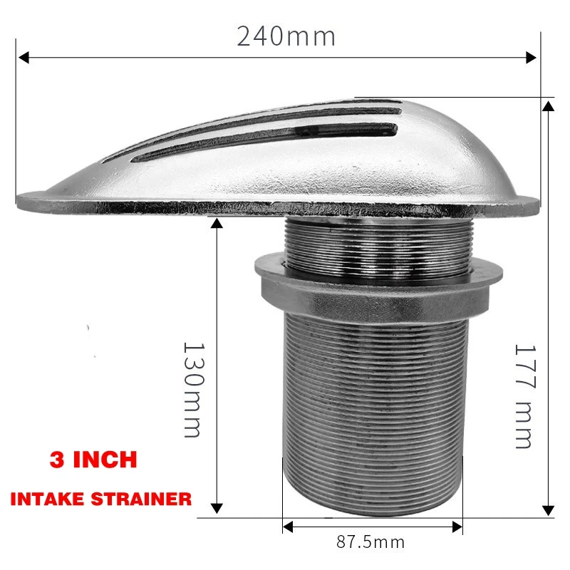 Marine Boat Intake Strainer Thread Water Pickup Durable Filter Thru ...