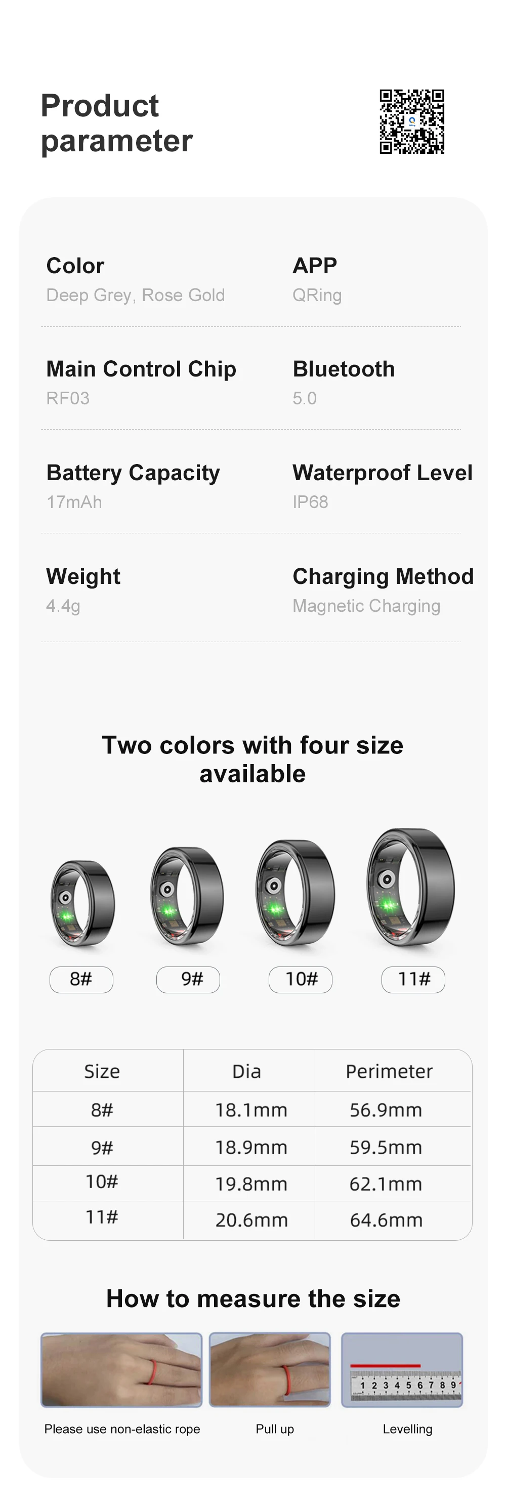 COLMI Smartring - Intelligent Health Tracker for Men & Women