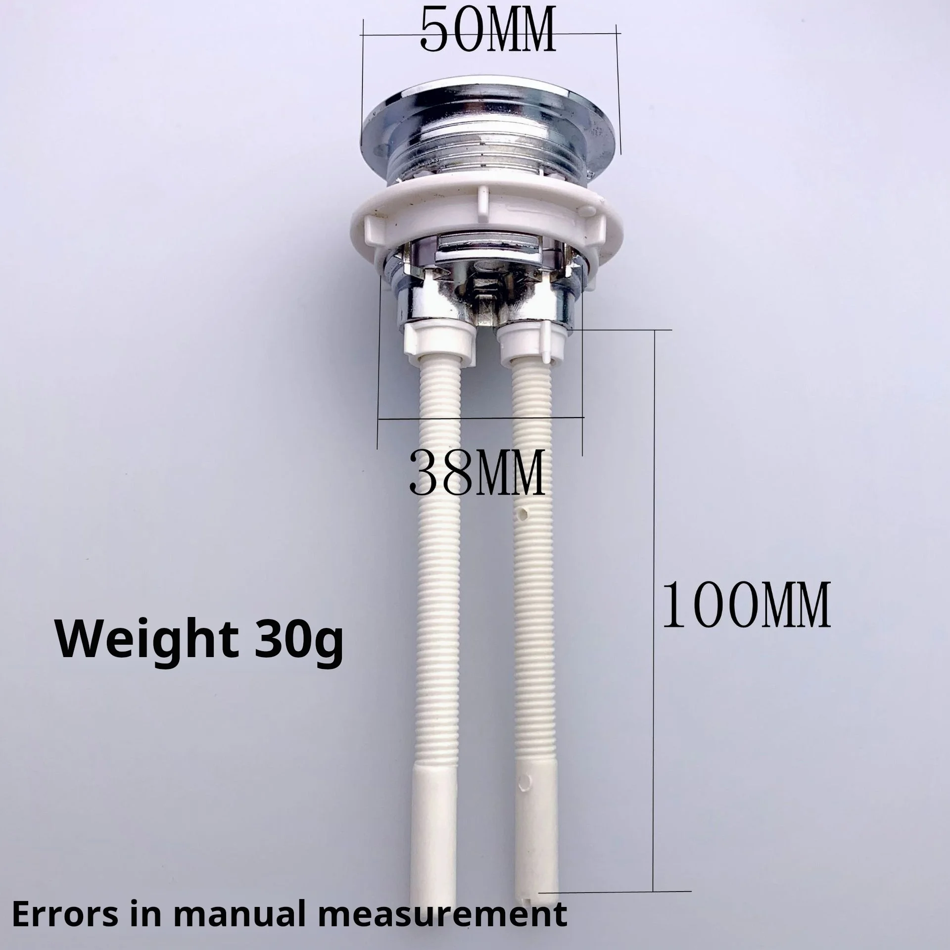 38 mm Dual Push Flushing Toilet Button Toilet Tank Universal Replaced ...