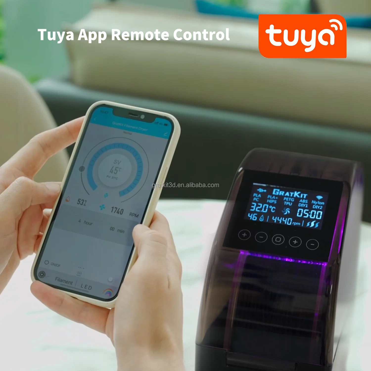 Gratkit Firefly Dryer Box for FDM 3D Priners for 250g 500g and 1kg ...