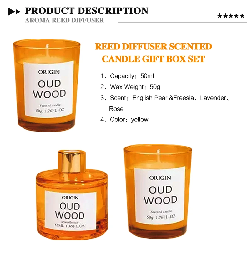 Luxury Gift Set - Customized Aroma Reed Diffusers & Candles