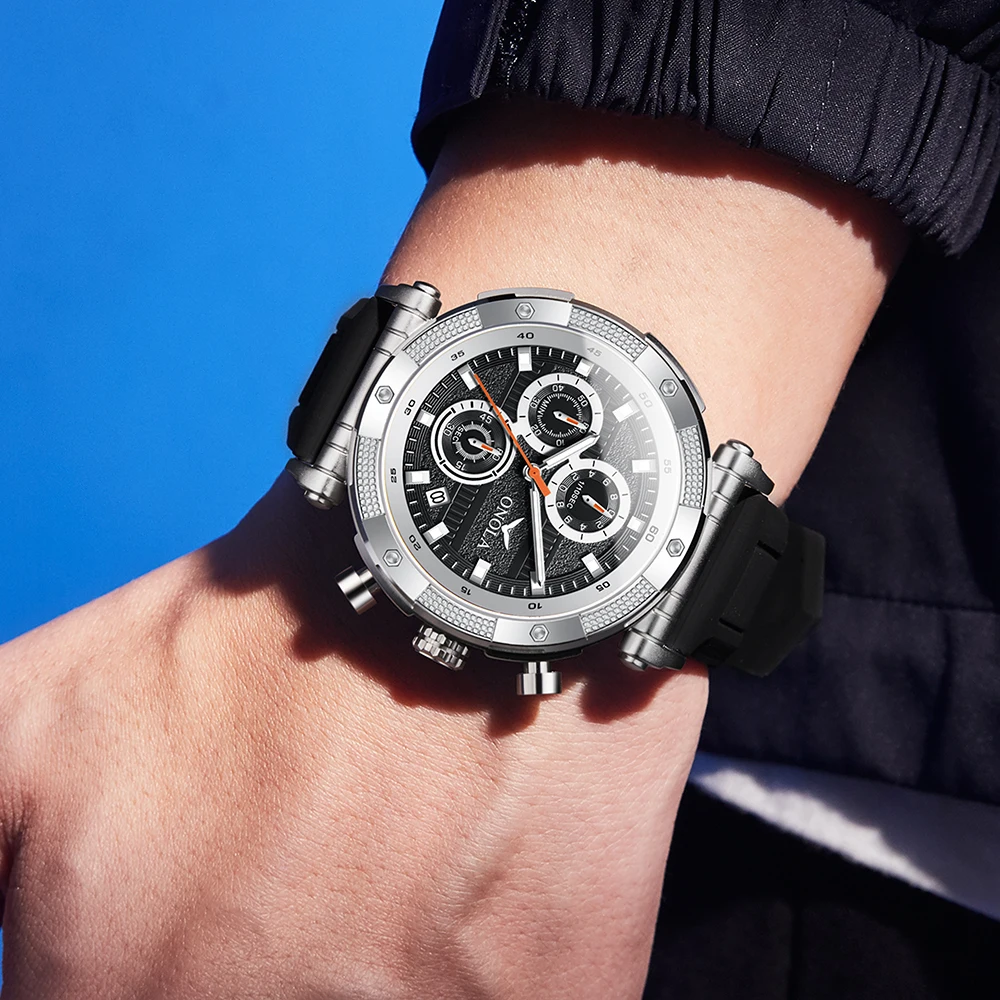 Alibaba.com: Luxury Men's Waterproof Quartz Watch with Silicone Strap ...
