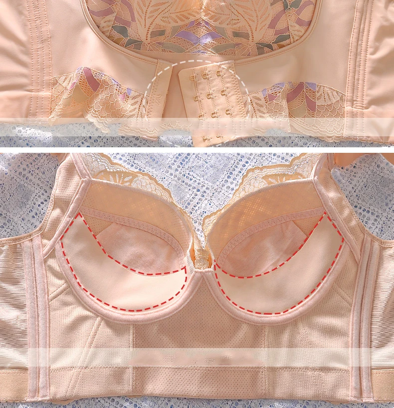 Push up Padded Bras for Women - Lace Adjustment Bra