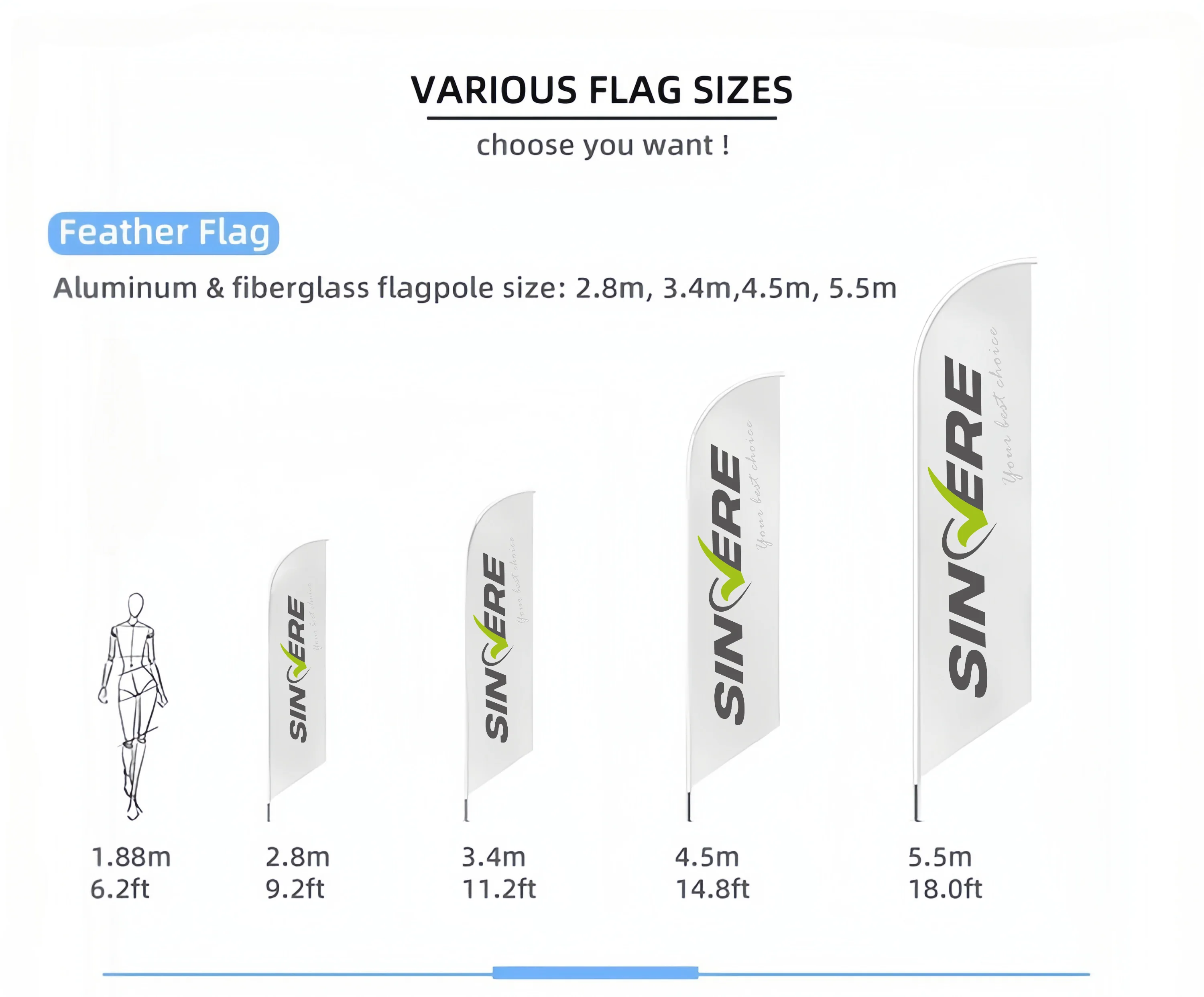 Custom Advertising Outdoor Flying Banner Outdoor Advertising Promotion ...