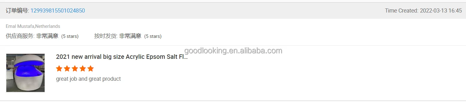 Large Salt Water Floatation Therapy Tank - Reduce Stress