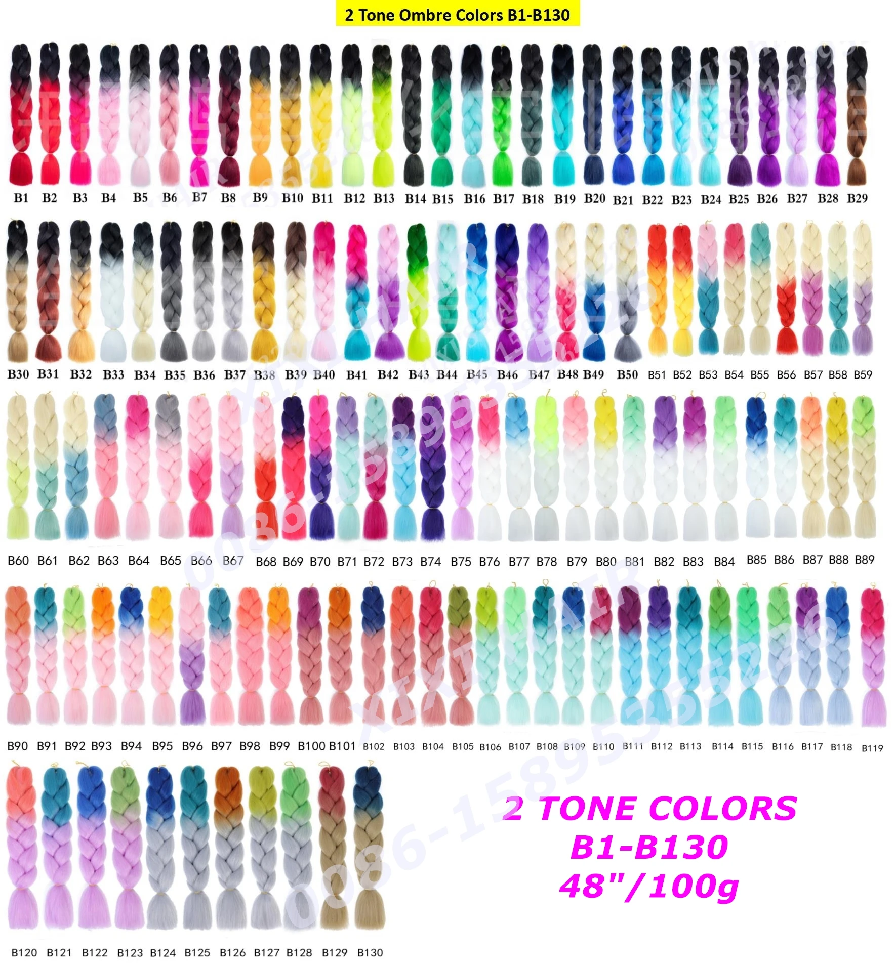 Wholesale African Knotless Box Braiding Different Color Pre Stretched ...
