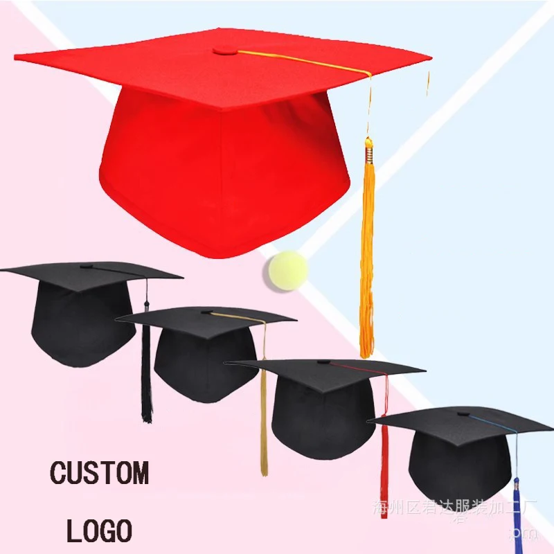 Wholesale Formal Polyester Graduation Cap Tassel Adults Unisex Uniform ...