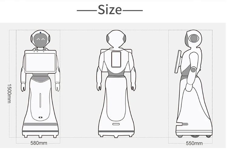 Auto Charge Intelligent Robot Consultant Humanoid Smart Service ...