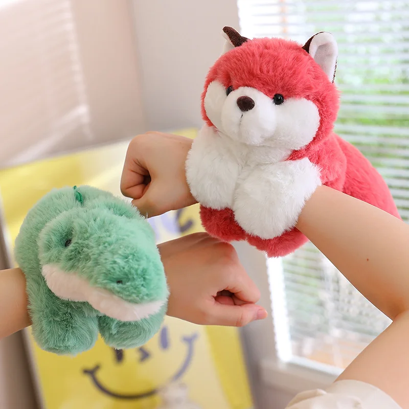 Creative Slap Bracelet Plush Toy Promotional Stuffed Animal Kids Toy ...