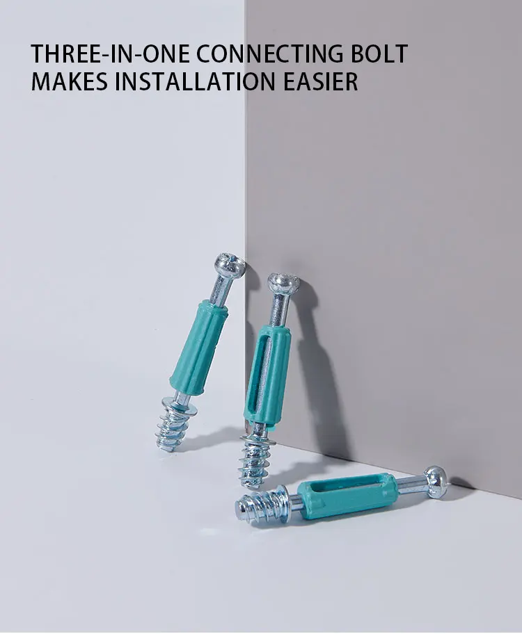 Jinrongda Furniture Fittings Minifix Cam and Dowel Screw Set for Cabinet