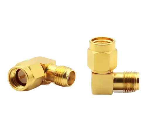 90 Deg Sma Male Plug Right Angle Crimp Rf Coaxial Sma Elbow Connector For Rg58 Lmr195 Rg223 ...