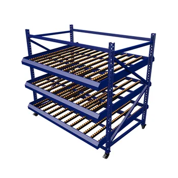 Metal Storage Carton Flow Racking For Warehouse Roller Picking ...