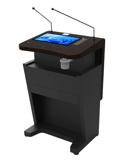 Large Screen Podium Presentation Lectern - Adjustable & Versatile