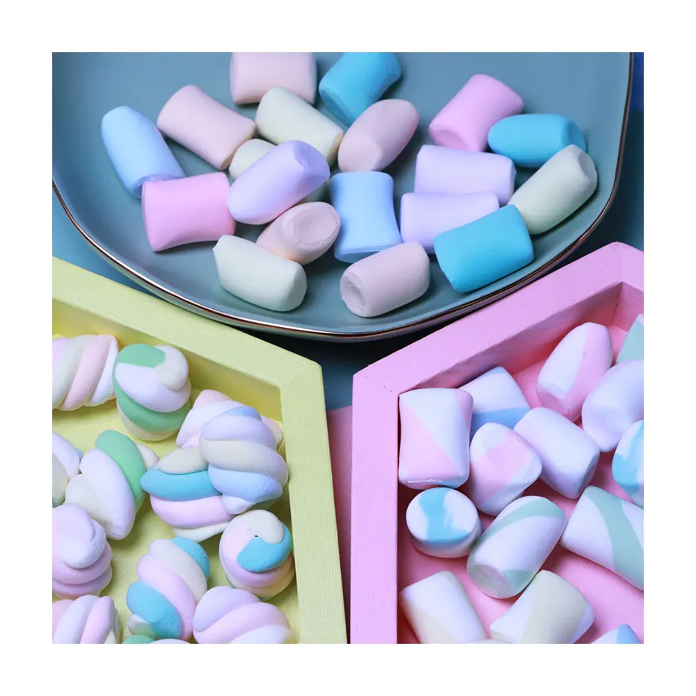 100pcs Popular Realistic Marshmallow Soft Candy Decorations
