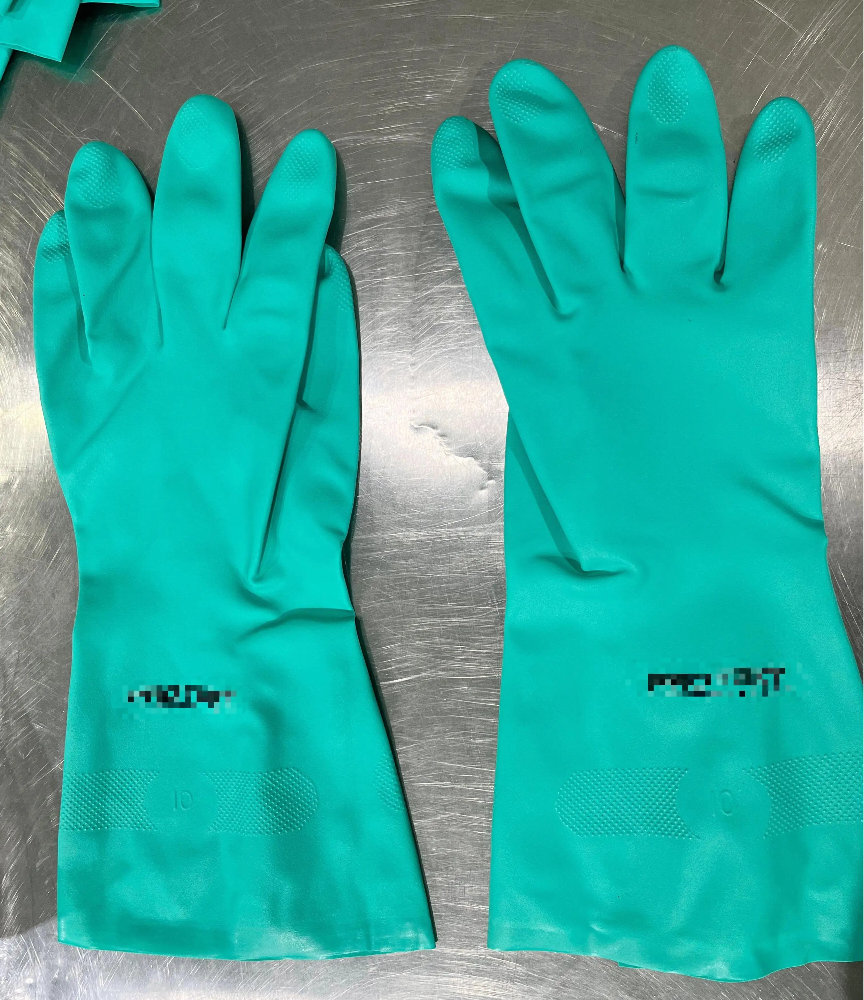 Green Nitrile Gloves - Chemical Resistant & Durable