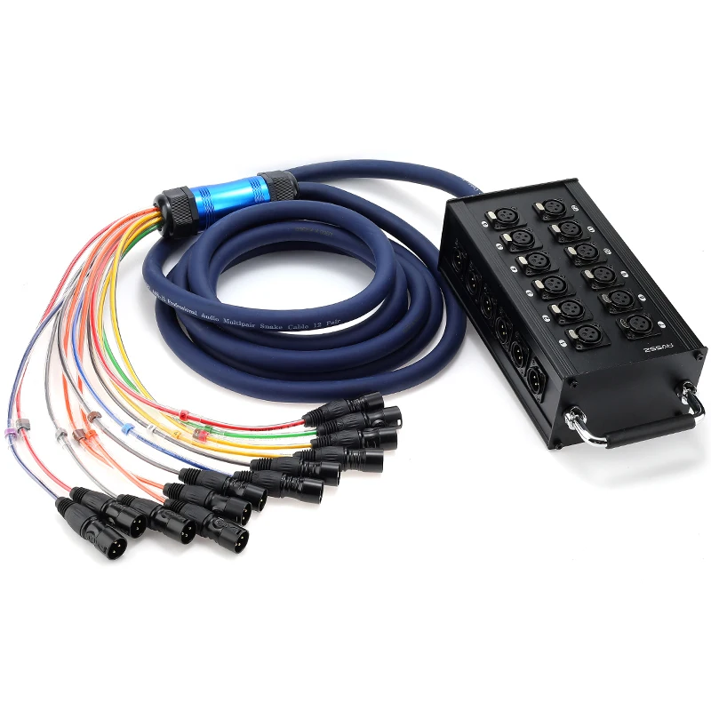 Custom Length Factory Professional 8/12/16/24/32/40ch Male Xlr To Xlr ...