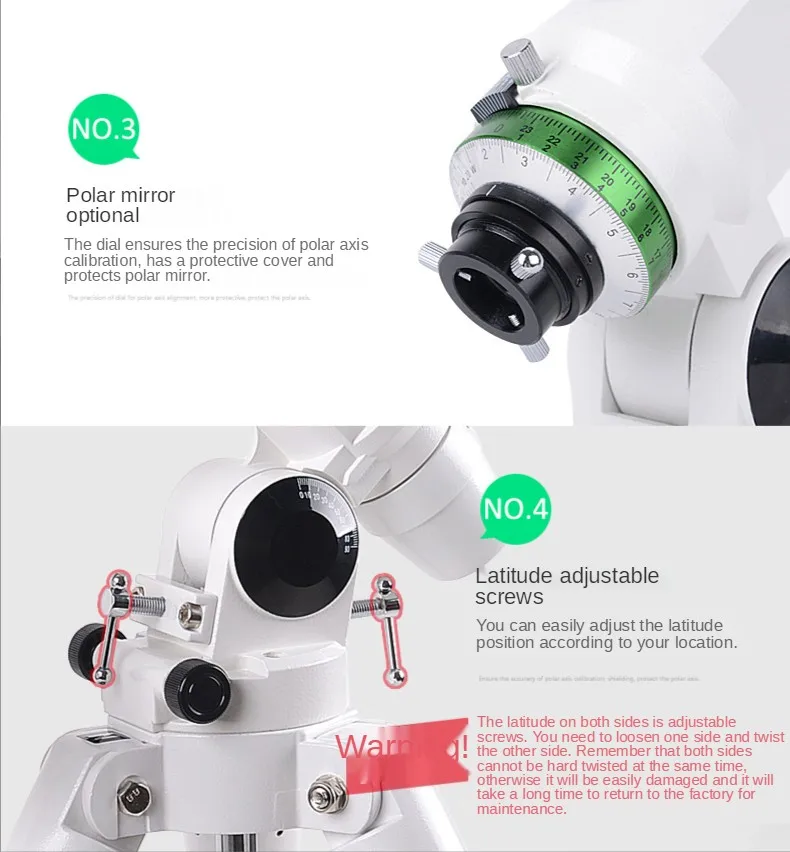 Skywatcher EQ3D Astronomical Telescope - Stainless Steel Tripod