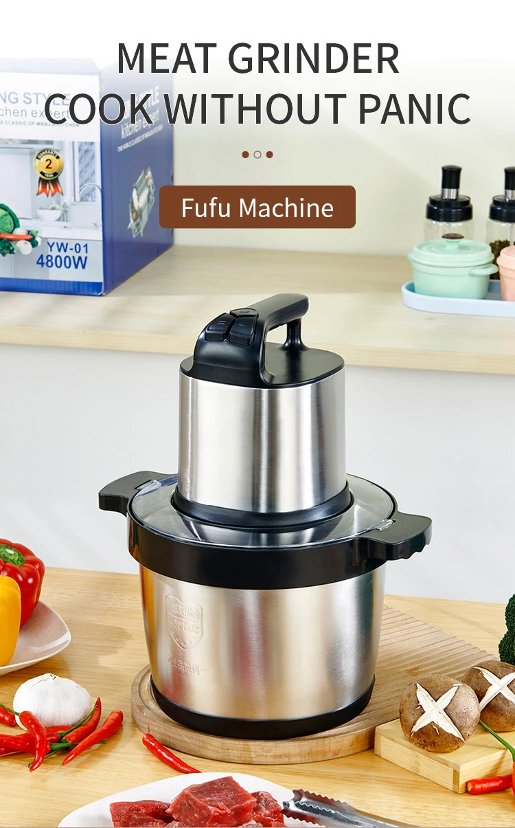 Yam Pounder Fufu Pounding Machine Commercial Stainless Steel Food Meat ...