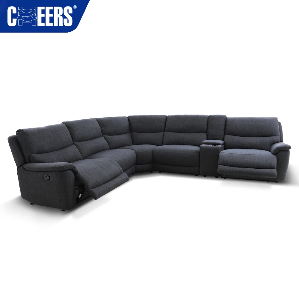 Modern Modular Comfort Recliner Sofa Set for Living Room - Fabric ...