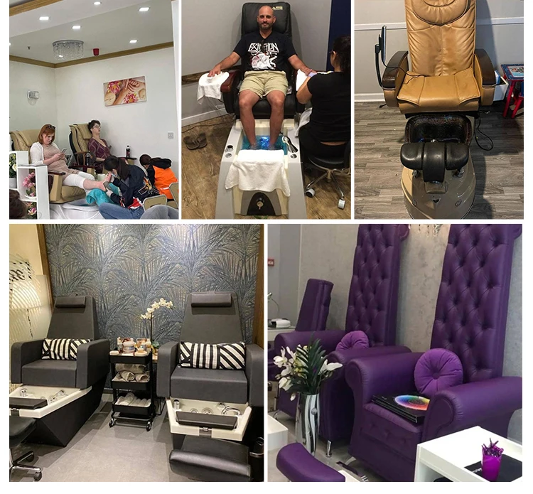 Modern Luxury Nail Salon Furniture Recliner Pipeless Foot Spa Massage ... Modern Luxury Nail Salon Furniture Recliner Pipeless Foot Spa Massage ...