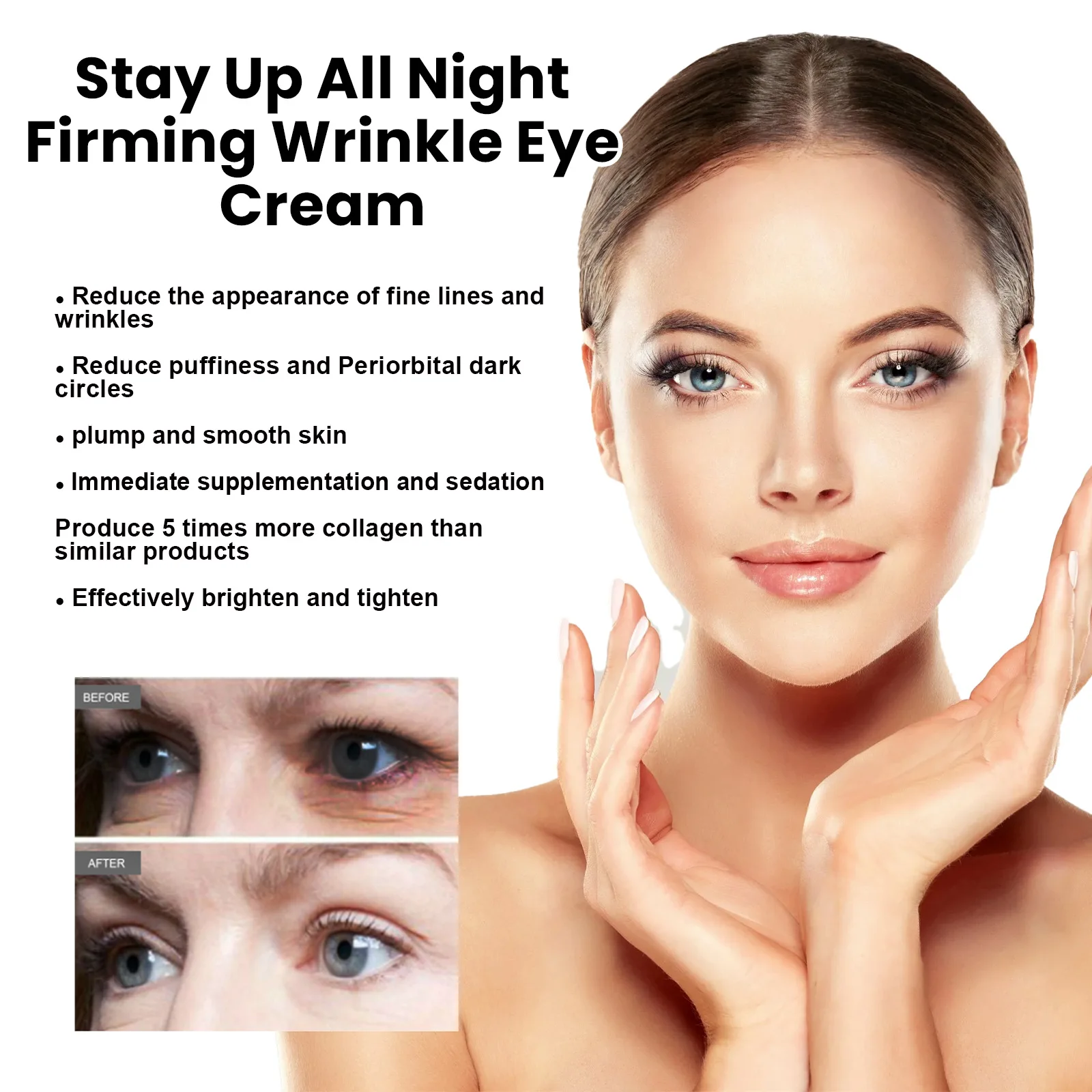 Wholesale Eelhoe 20g Stay Up All Night Firming Wrinkle Eye Cream ...