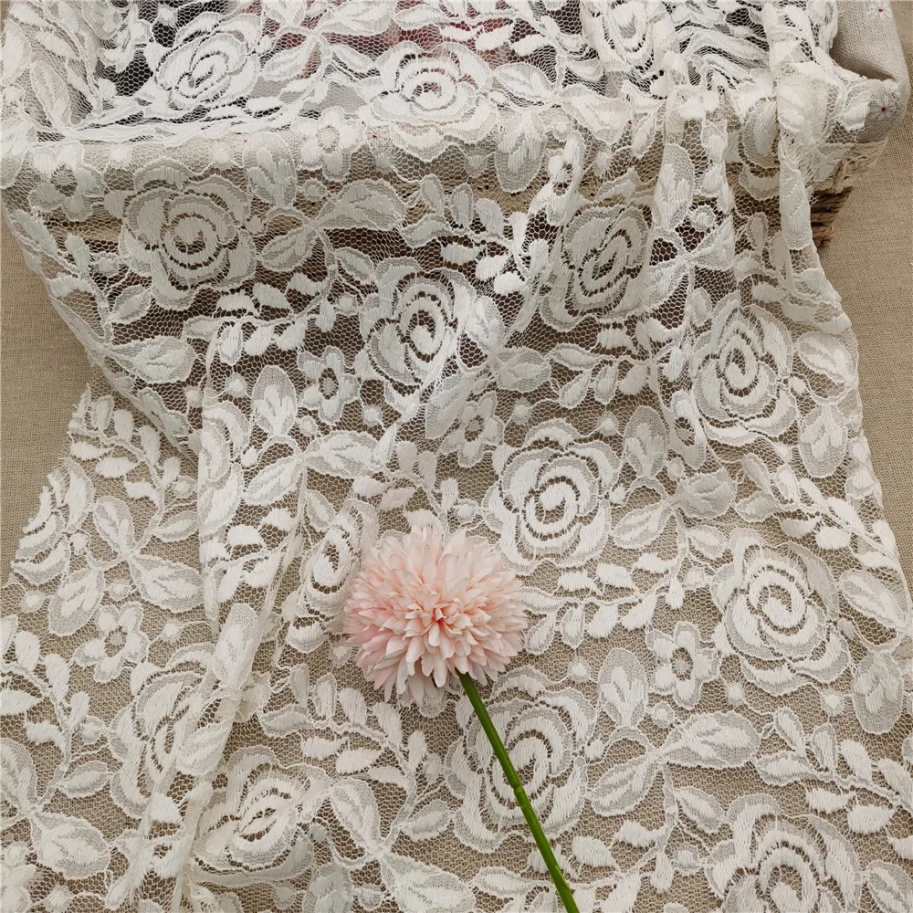 OEM Custom Lace Fabric Allover Embroidery Lace French Water Soluble ...